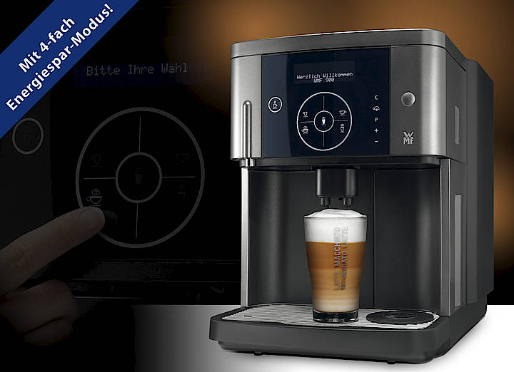 Technik zu Hause: Praxistest: WMF 900 Kaffeevollautomat sensor titan