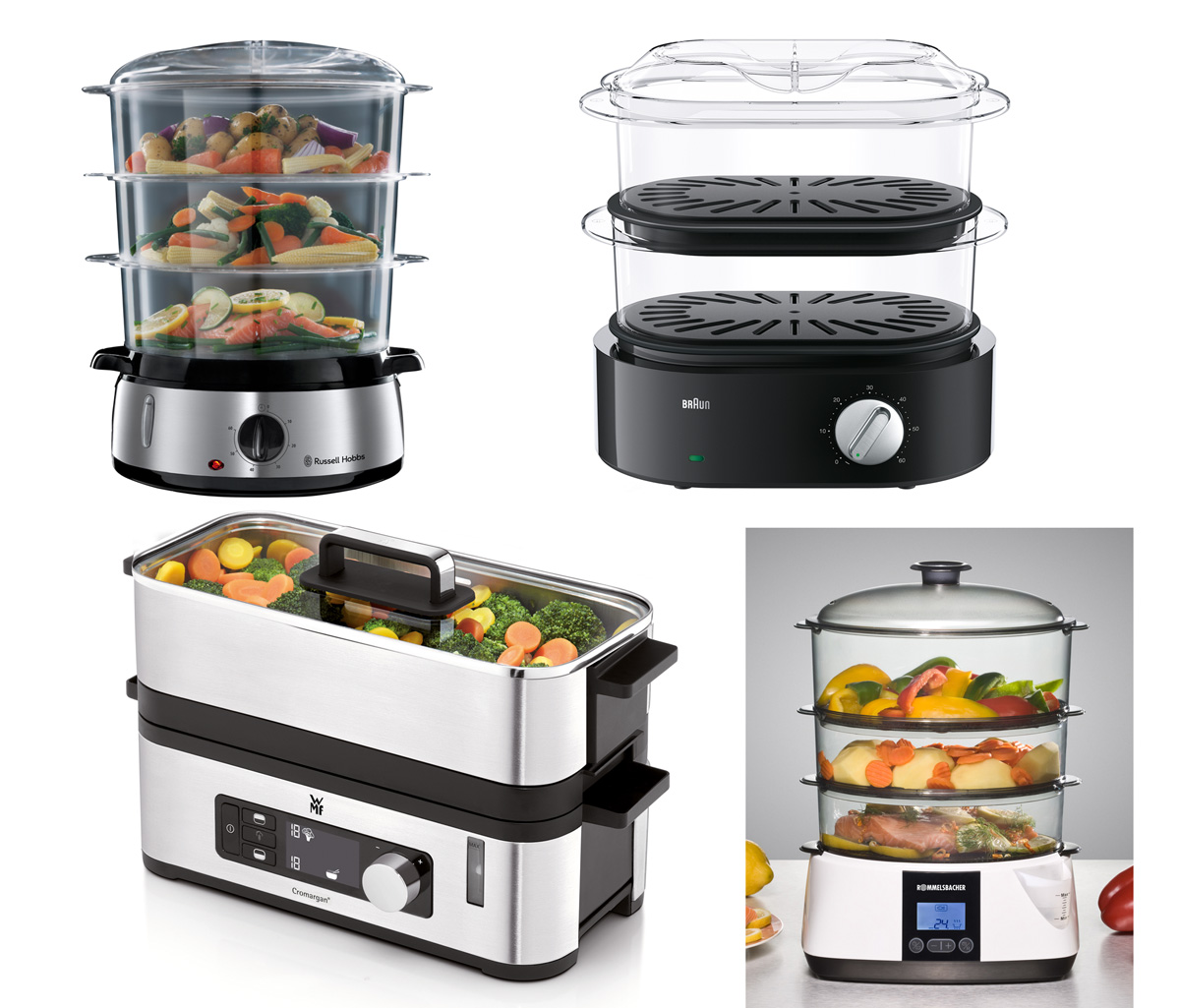 Technik zu Hause: Praxistest 4 Dampfgarer von WMF, Braun, Russell Hobbs ...